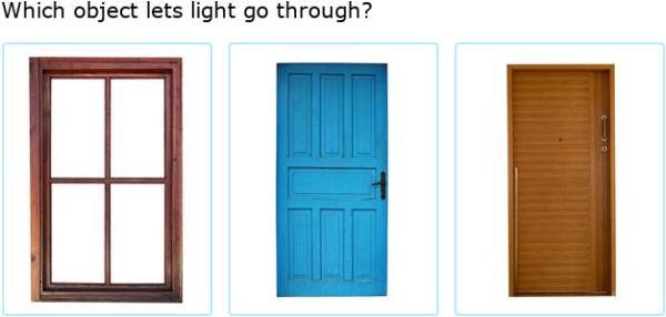 IXL - Which lets light go through? (Year 2 science practice)