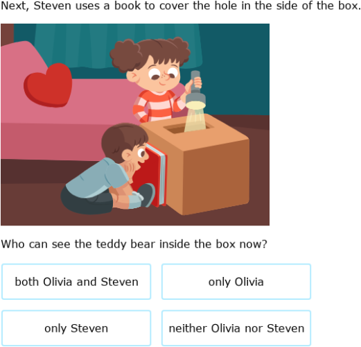 IXL - How do we see objects? (Year 4 science practice)