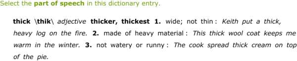 IXL - Use dictionary entries (Year 5 English practice)
