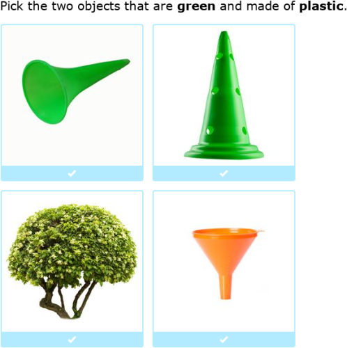 IXL - Classify objects by shape, colour, material and texture (Year 1 ...