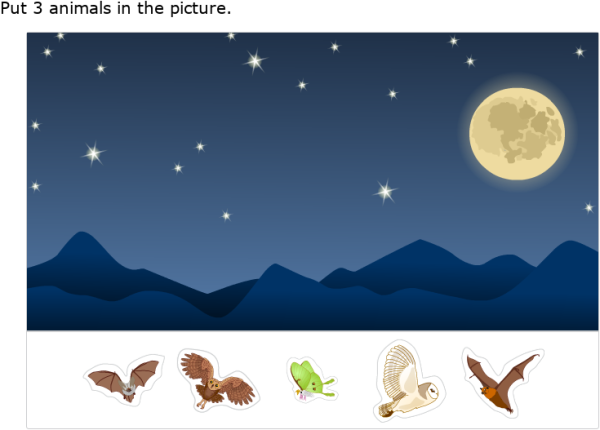 IXL - Count using stickers - up to 3 (Reception maths practice)