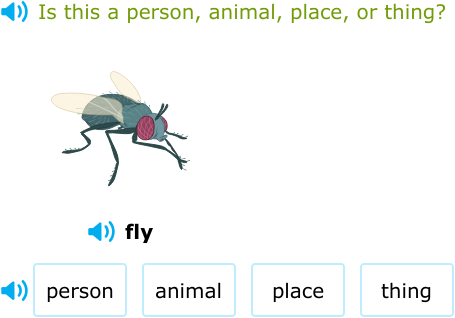 IXL - Is the noun a person, animal, place or thing? (Year 1 English ...