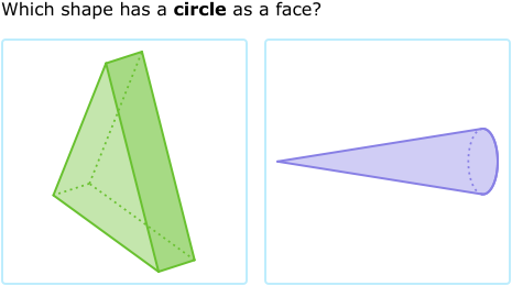 IXL - Identify faces of three-dimensional figures (Year 5 maths practice)
