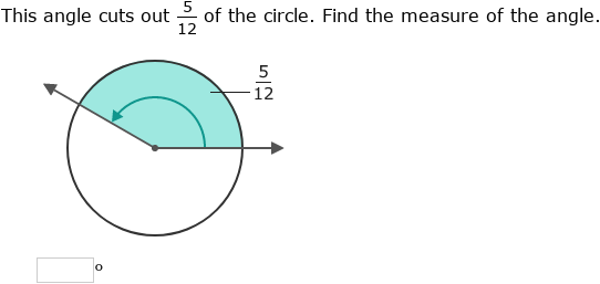 IXL - Use fractions to find the measure of an angle (Year 5 maths practice)