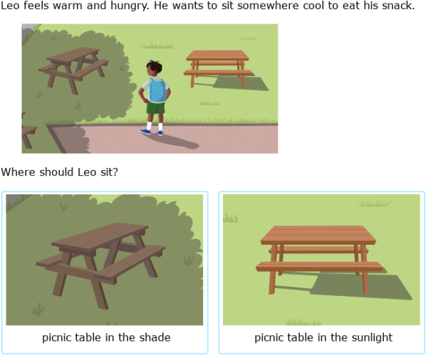 IXL - Investigate sunlight and shade (Year 3 science practice)