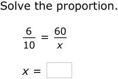 IXL - Solve the proportion (Year 7 maths practice)