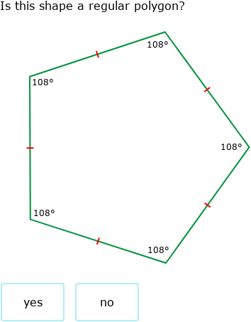 IXL - Regular and irregular polygons (Year 6 maths practice)
