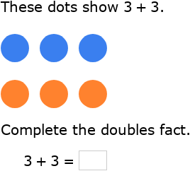 IXL - Add doubles with models (Year 1 maths practice)