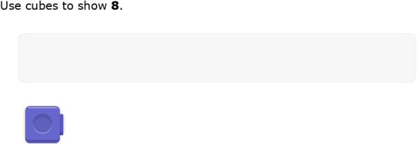 IXL - Show numbers with cubes - up to 10 (Reception maths practice)