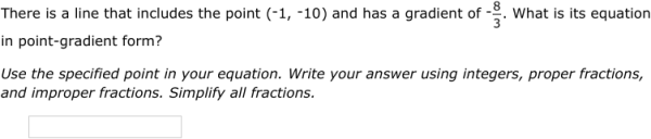 IXL - Point-gradient form: write an equation (Year 11 maths practice)