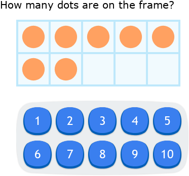 IXL - Count on ten frames - up to 10 (Reception maths practice)