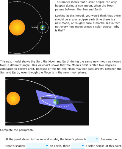 IXL - Solar eclipses (Year 7 science practice)